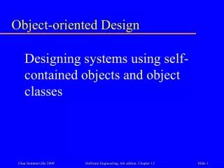 PPT Object Oriented Design Concepts And Models PowerPoint Presentation ID