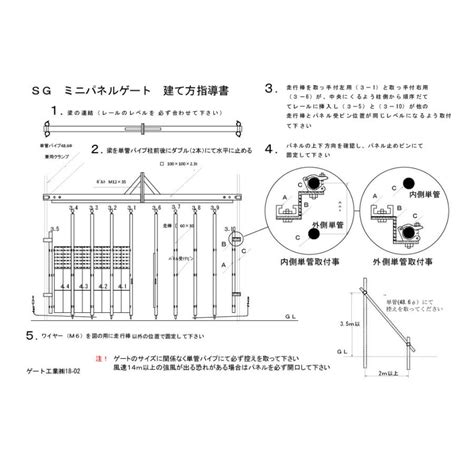 門型ゲート ミニパネルゲート 全面パネル 高さ 4 5 m 間口 6 3 m 単管取付タイプ SG 3P 63 一部地域 送料無料 sg