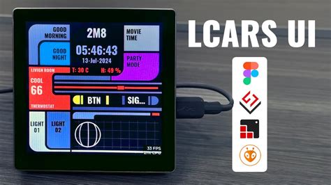 Lcars Ui On Esp32 Display Panel Cyd Lvgl Esp32 Diy Lcars Figma