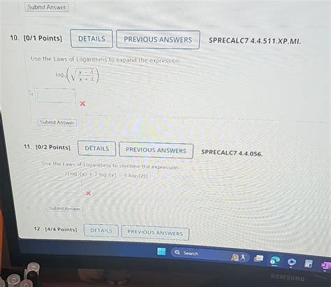 Solved Submit Answer 10 0 1 Points Submit Answer Use The Chegg Com