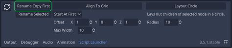 Github Idbrii Godot Editorscript Launcher A Hotbar For Launching