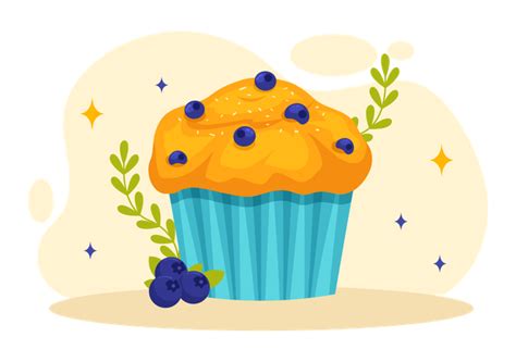 Premium National Muffin Day Illustration Pack From Food And Drink