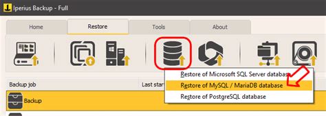 how to restore a mysql or mariadb database