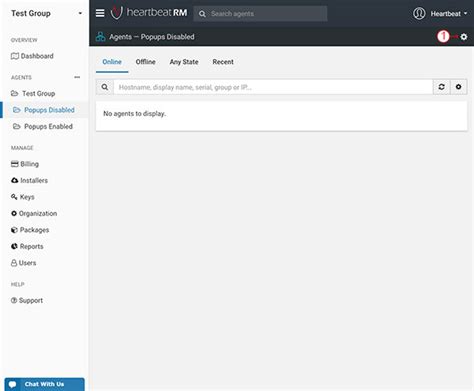 Enabling Or Disabling Remote Access Popup Notifications HeartbeatRM