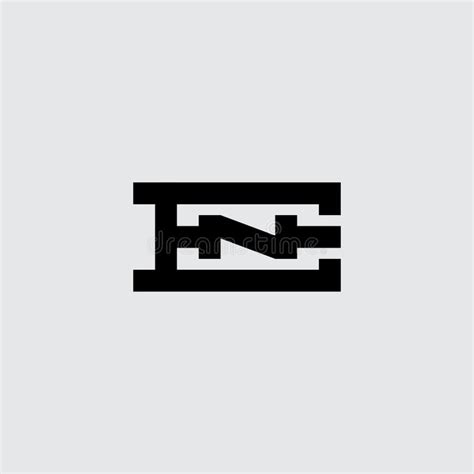 En Vector Design Element Or Icon Logo With Letters E And N Stock