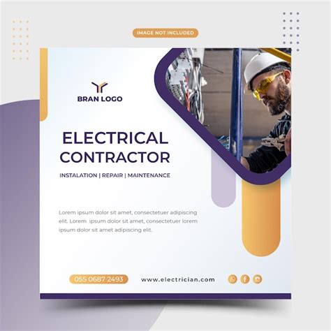 Premium Vector Electrical Services Electrician Post Electricity