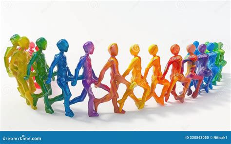 3d Model Abstract Art Of Unity Abstract Lgbtq Community Rainbow Sculpture Linking Diverse