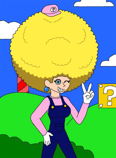 Princess Plumber Peach Afro By Atomicboo131 On Deviantart