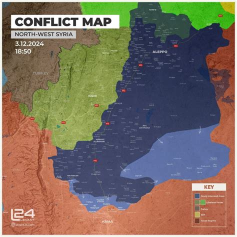Syria Conflict Map Levant24