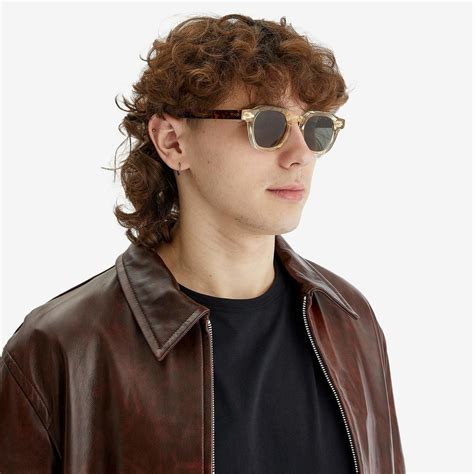 Moscot Mens Dolt Sunglasses In Fleshtortoise Moscot