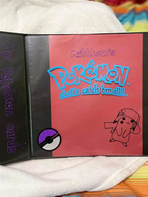 Custom Pokémon Card Binder Etsy