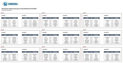 Conmebol Eliminatorias 2024 Fixtures Wilma Juliette