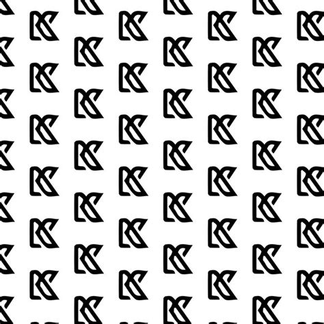 Premium Vector K Letter Pattern For Social Media Template