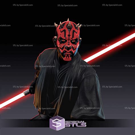 Darth Maul 3d Printing Figurine Action Pose V5 Starwars Stl Files