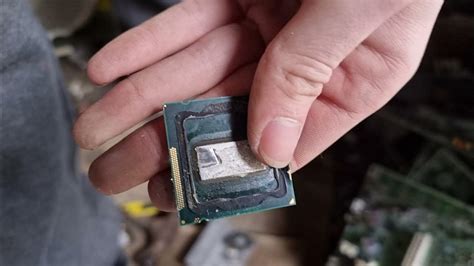 How To Scrap A Pinless Cpu And How To Remove The Indium Gold Recovery