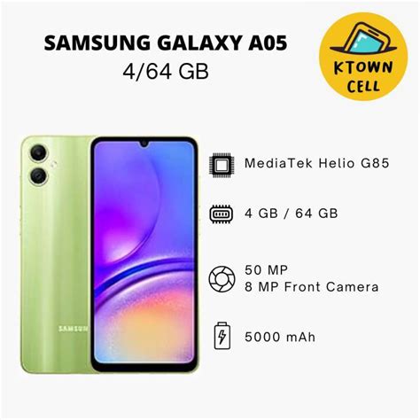 Jual SAMSUNG GALAXY A05 4 64GB GARANSI RESMI Di Seller Ktown Cell Semolowaru Kota Surabaya