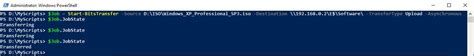 Use Powershell To Transfer Large Files Via Bits
