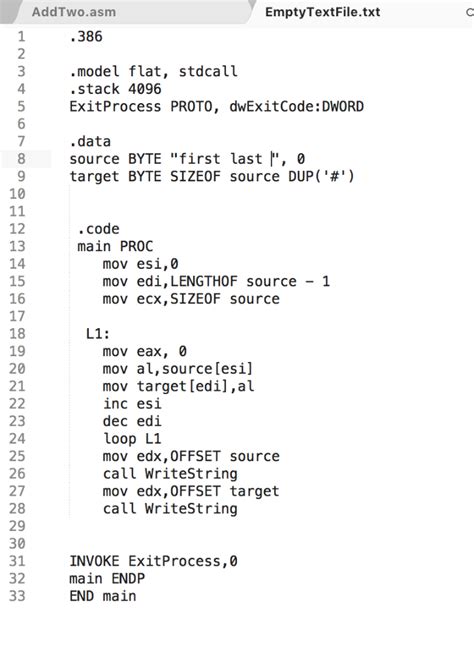How Do I Get The Results Of This X86 Assembly Chegg