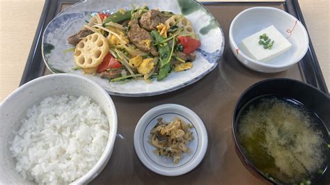やよい軒 【本日10月4日火より新発売🎉6種の野菜を炒めた彩り豊かな、大豆ミートの豆苗玉子炒め定食🍱】