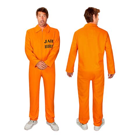 Halloween Costume For Adult Male And Female Couples Orange Inmate
