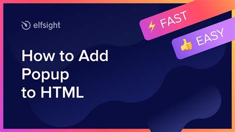 How To Add Popup To Html Youtube