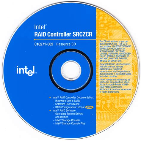 Intel RAID Controller SRCZCR Resource CD C Intel Free Download Borrow And