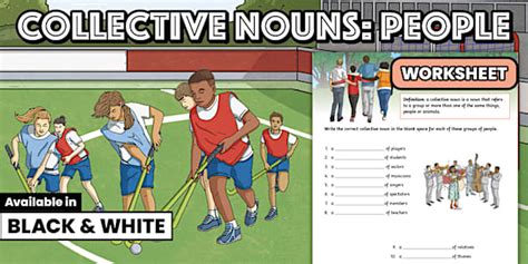 Ip English Collective Nouns Peopleactivity Sheet Caps