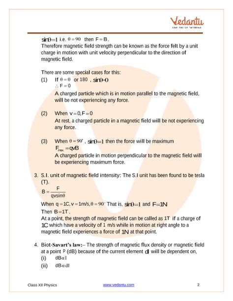 Out Of This World Moving Charges And Magnetism Class 12 Notes Pdf