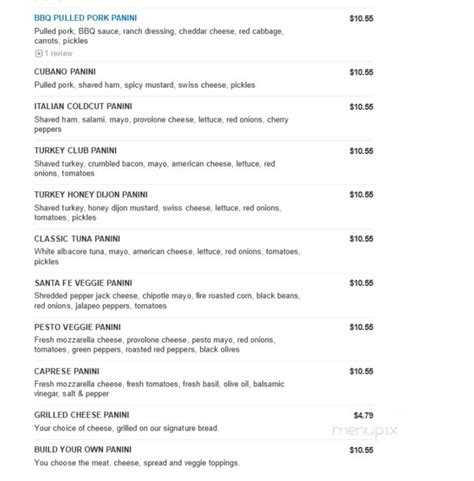 Menu Of Hot Table In Westfield Ma 01085