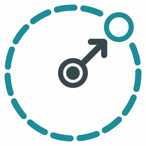 Area Border Limit Radial Radius Region Size Icon