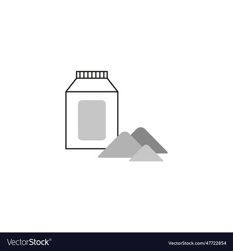 Concrete Pack Line Icon Royalty Free Vector Image