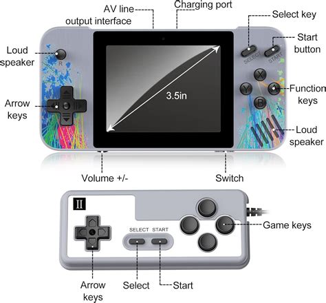 Handheld Game Console Retro Gaming Console Preloaded 800 Classical