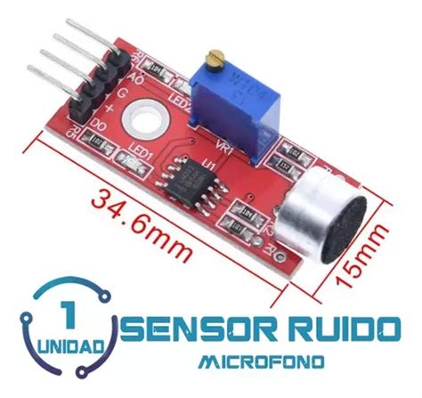 1unid Sensor De Ruido Microfono Arduino Esp32 Ky 037 Mercadolibre