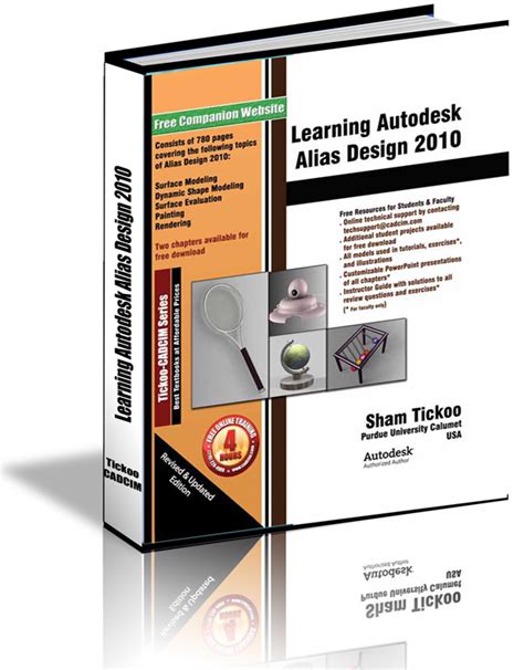 learning autodesk alias design 2010 book by prof sham tickoo and