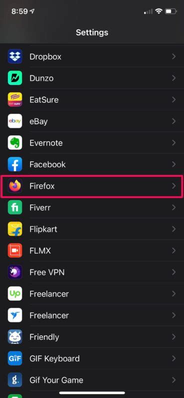how to set firefox as default browser on iphone and ipad