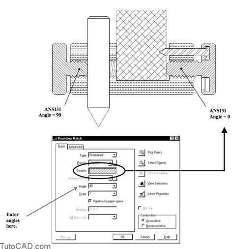 How To Use Hatch Properties Tutorial Autocad