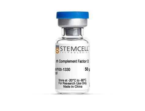 Human Recombinant Complement Factor D Stemcell Technologies