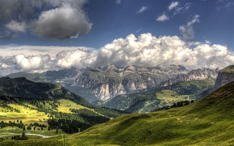 壁紙1920x1200イタリア山空風景写真草雲自然ダウンロード写真