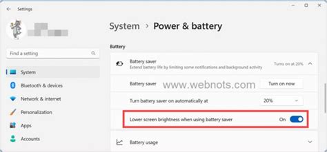 How To Disable Screen Dimming On Battery In Windows WebNots