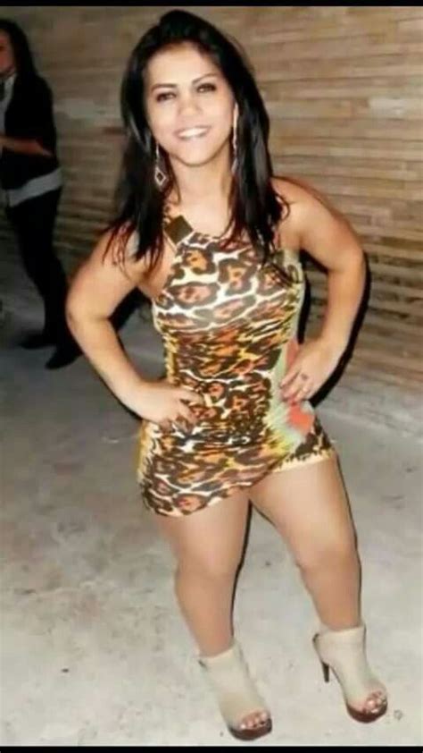 Gorgeous Lady In A Leopard Print Dress