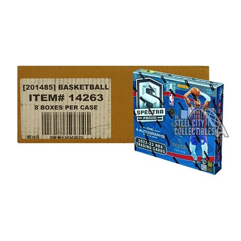 2022 23 Panini Spectra Basketball Hobby 8 Box Case Steel City
