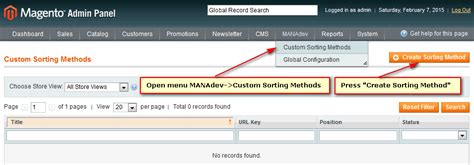 MANAdev Sorting Extension Configuration Advanced Sorting Magento 1
