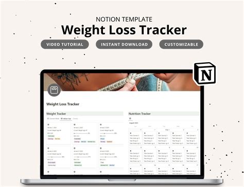 Weight Loss Tracker Notion Template Jodi Notion And Productivity Expert