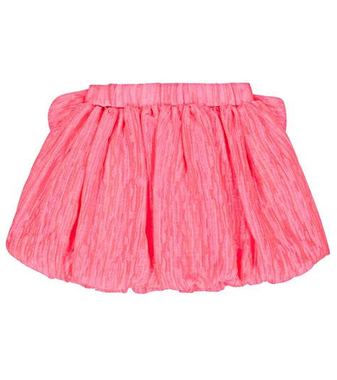 핑크 보우 임벨리시드 스커트 Caroline Bosmans Mytheresa