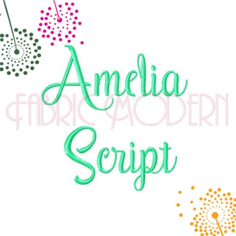 Amelia Script Font Embroidery Design Embroidery Alphabet Swirls Embroidery Fonts Bridal Font