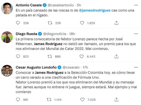 Los duros cuestionamientos a la convocatoria de James Rodríguez a la
