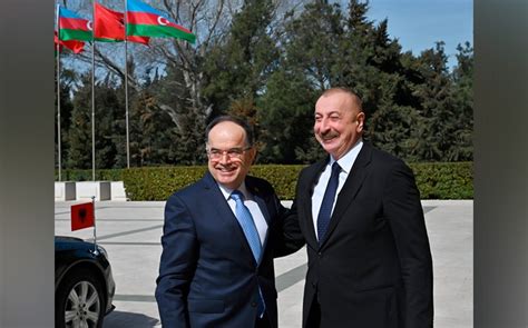 President Ilham Aliyev Meets With President Of Albania Bajram Begaj