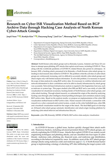Pdf Research On Cyber Isr Visualization Method Based On Bgp Archive