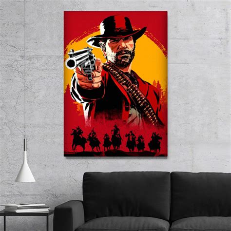 Red Dead Redemption Arthur Morgan Slika Na Platnu
