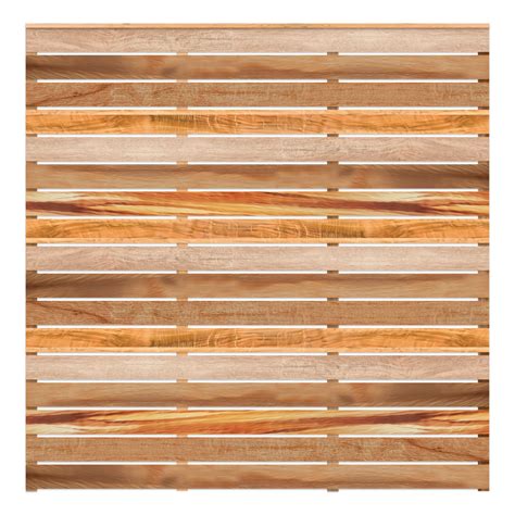 Cedar Wide Slatted Fence Panel Contemporary Fencing